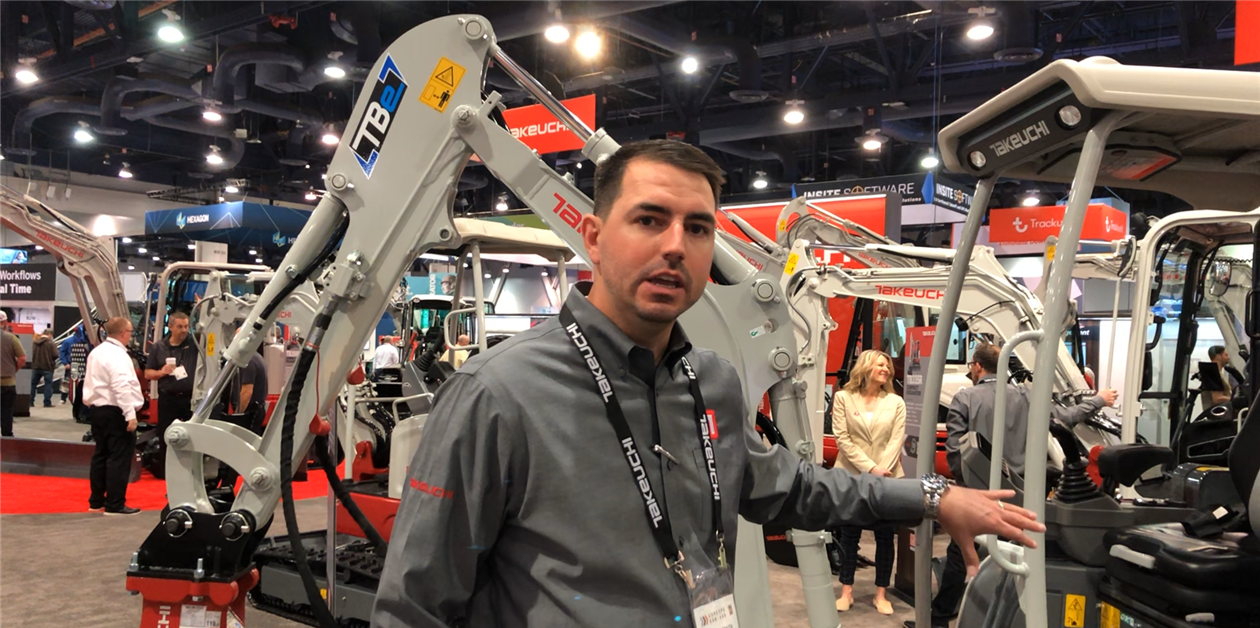 Video: Takeuchi electric excavator walkaround - Crane & Transport Briefing