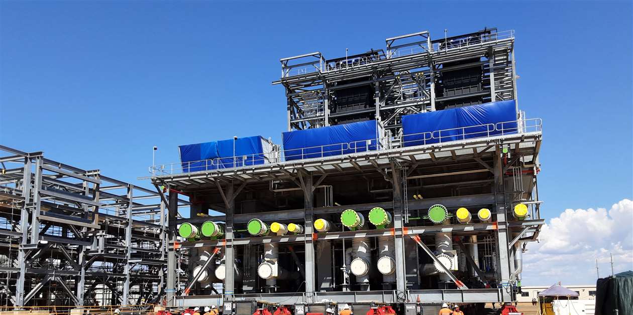 Super size trio: moving 3,600 tonne compressors - Crane & Transport ...