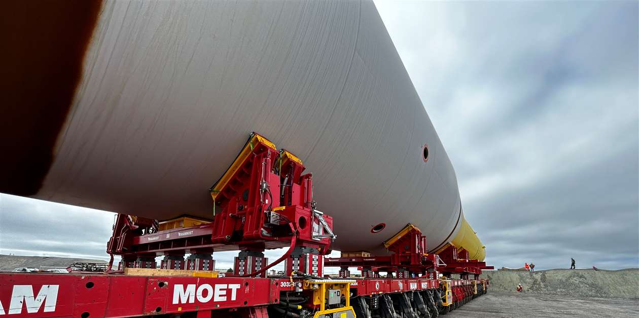 Mammoet SPMT for offshore wind project - Crane & Transport Briefing